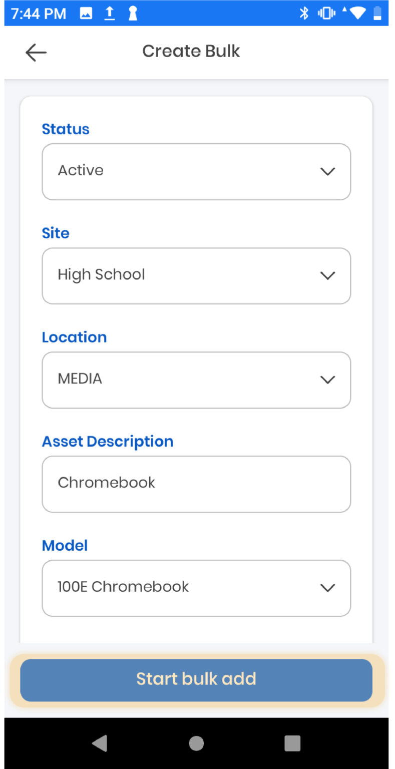 Bulk Add Asset - Divot Assets