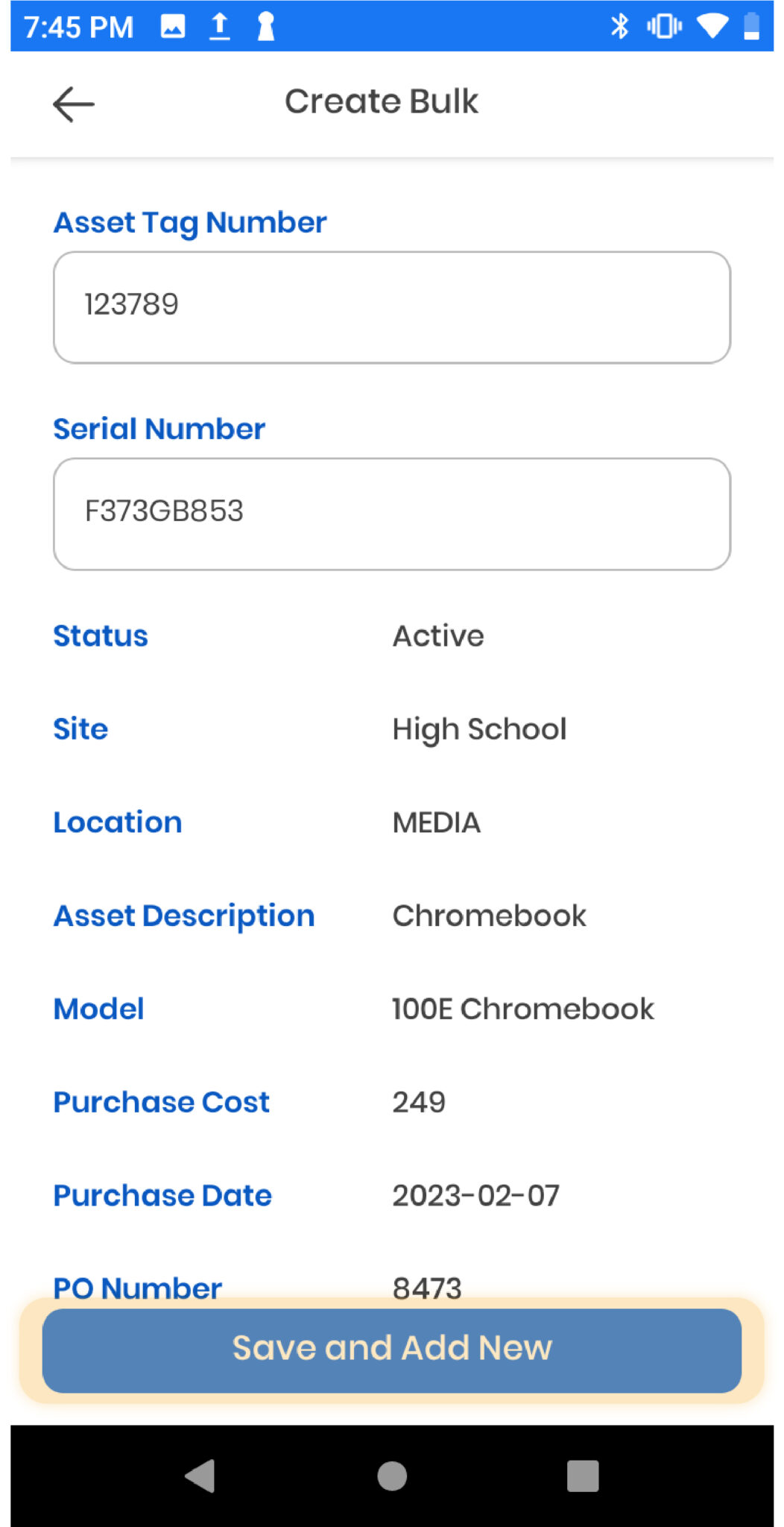 Bulk Add Asset - Divot Assets